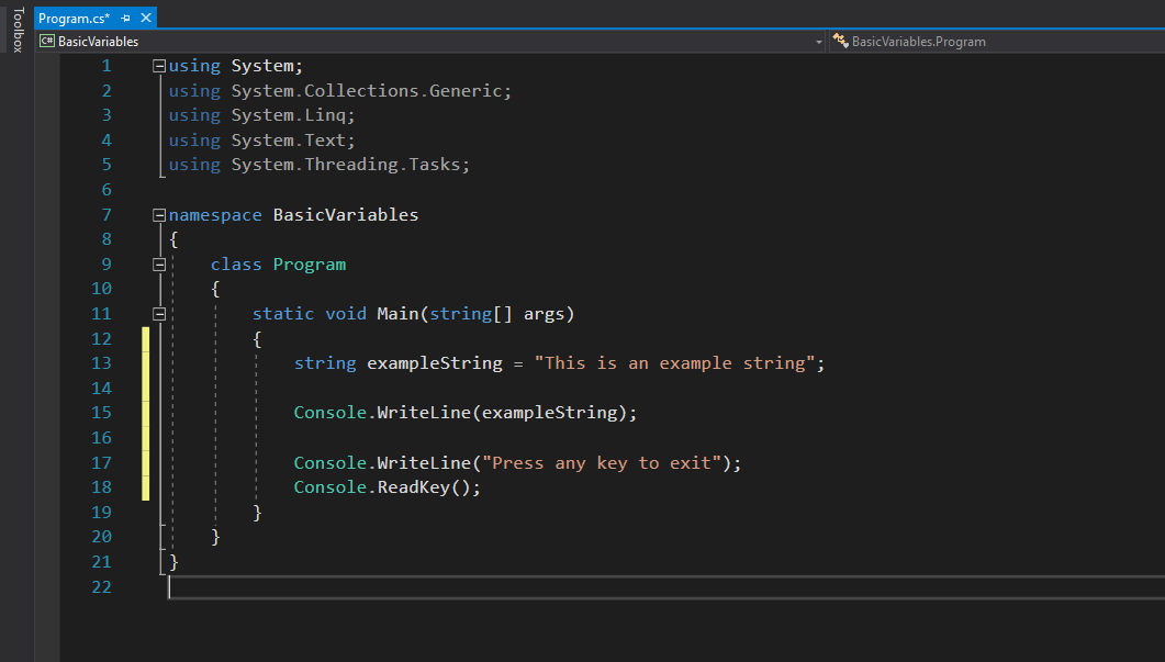 How to create and print the basic variables in C# – Software Projects